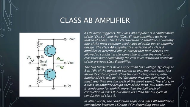 Classes of amplifiers | PPTX