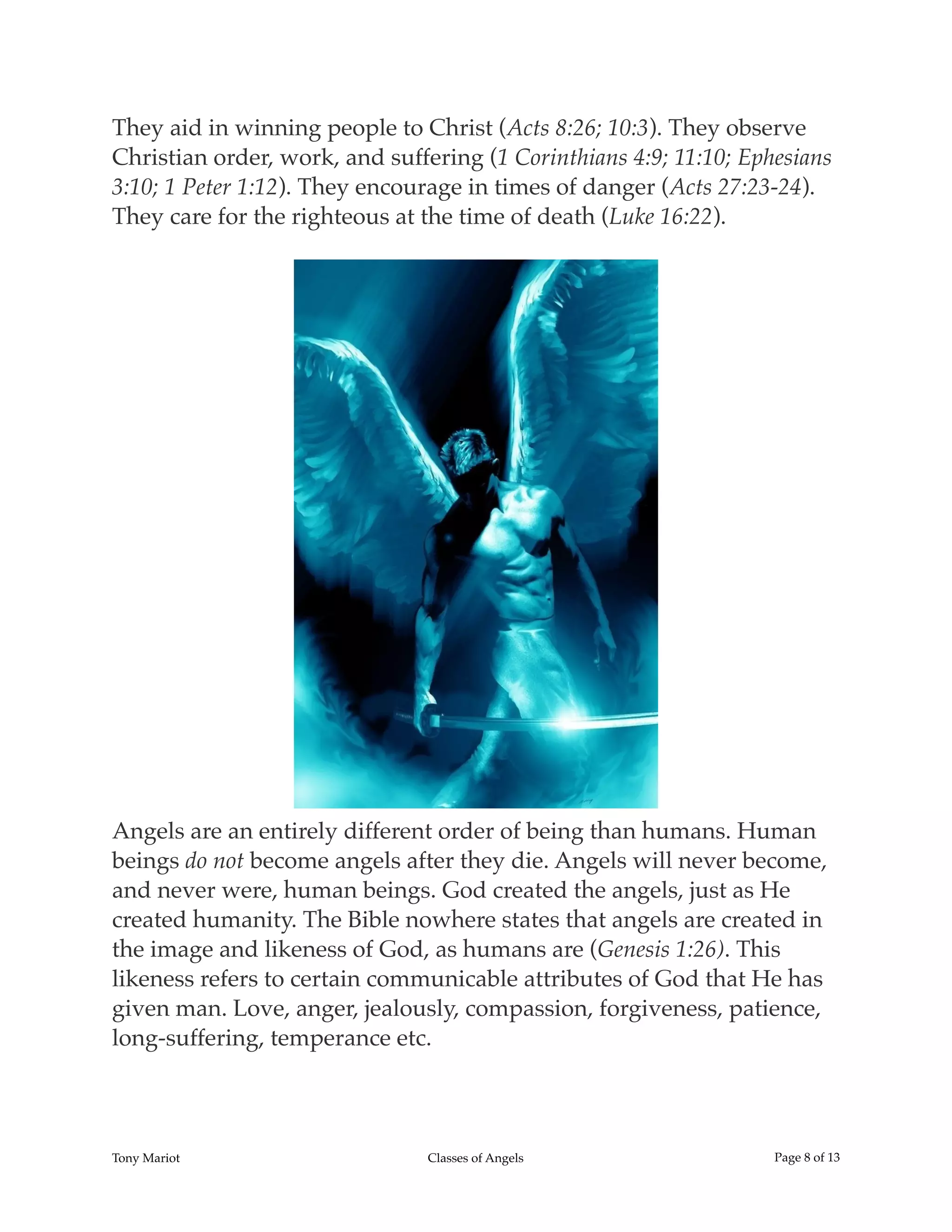 Classes of Angels | PDF