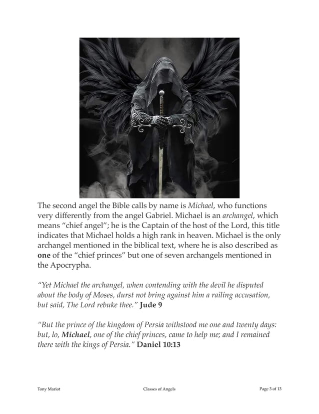 Classes of Angels | PDF