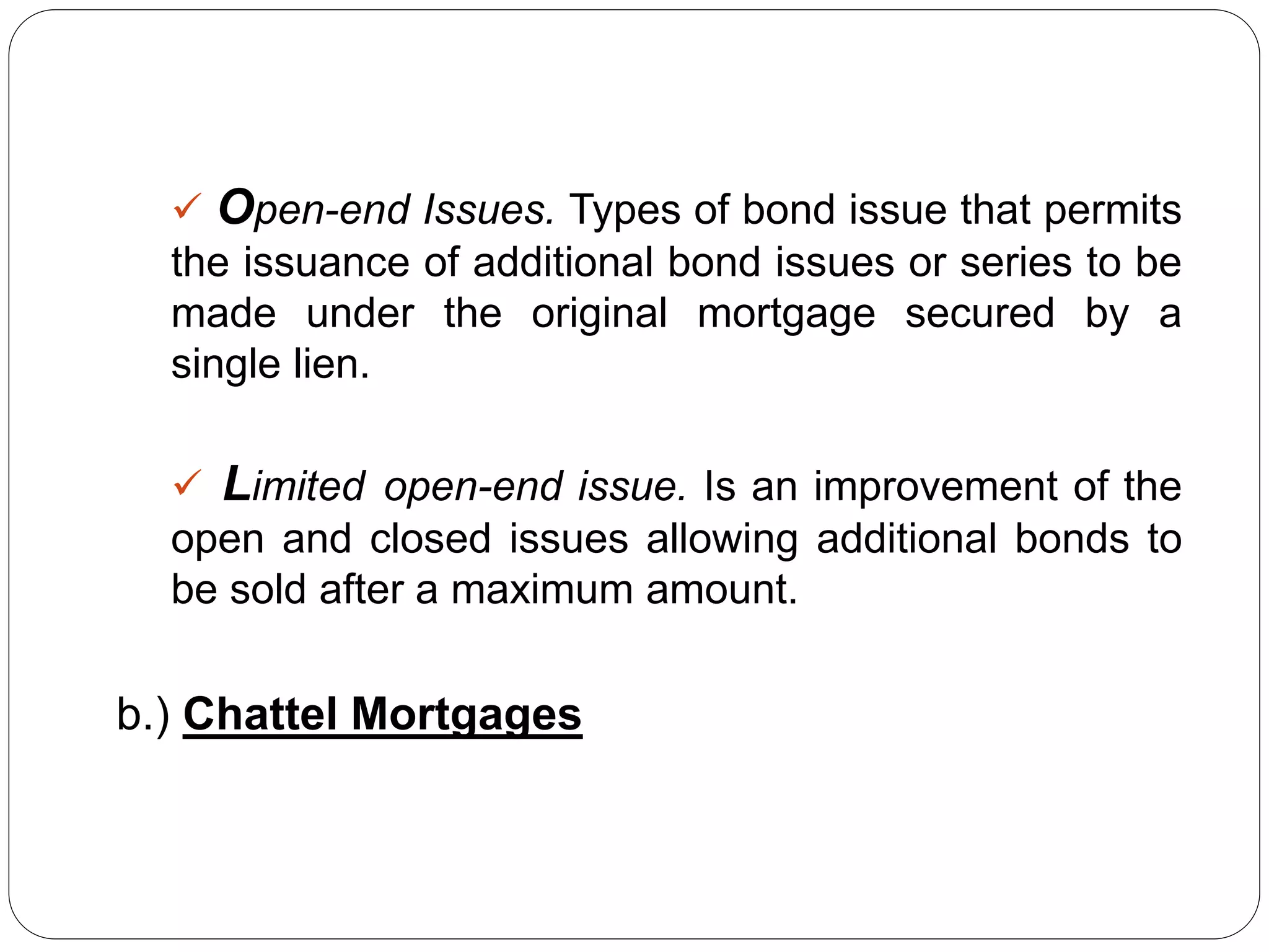 Classes of bonds (Classification of Bonds as to type) | PPTX
