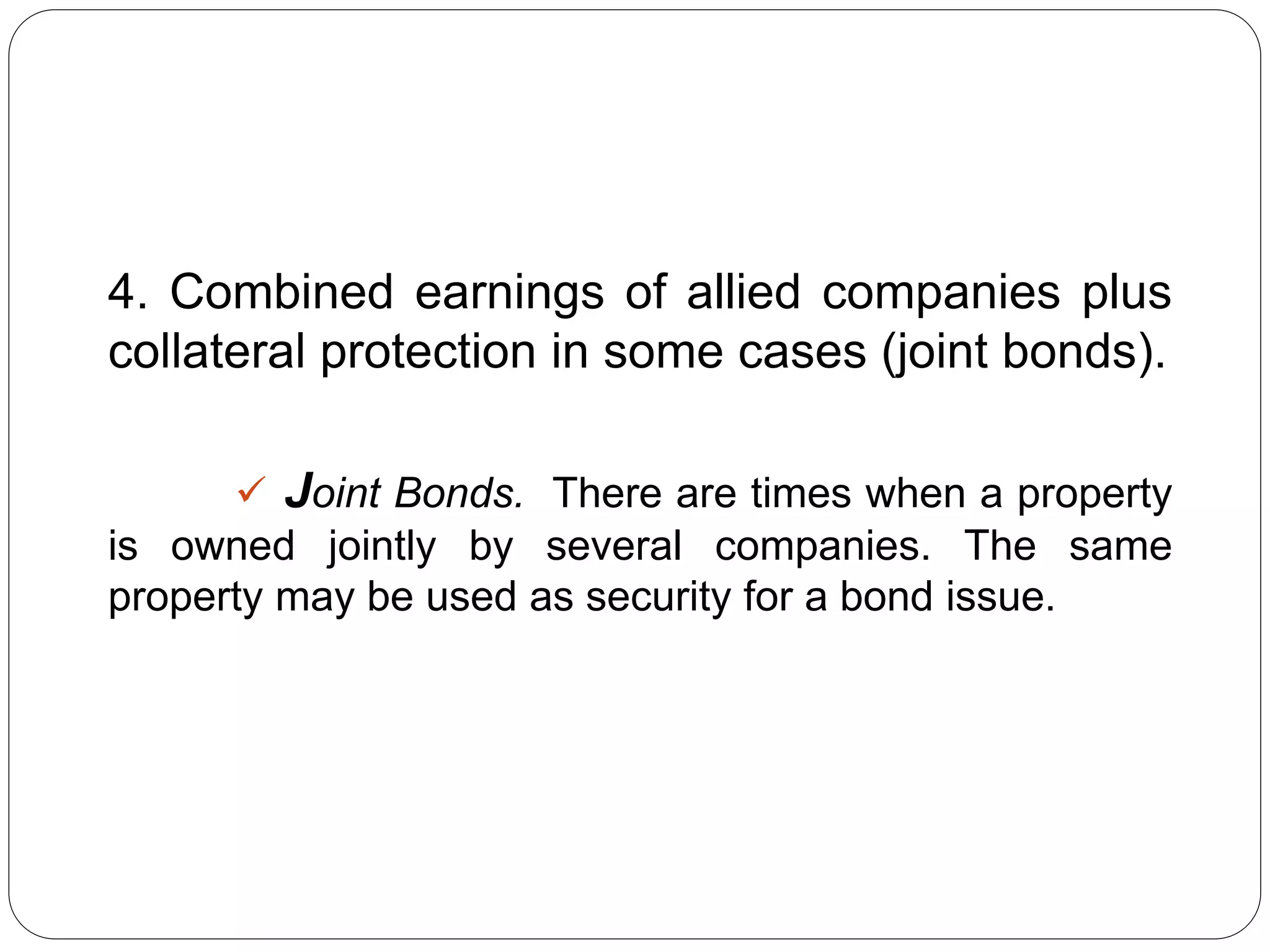 Classes of bonds (Classification of Bonds as to type) | PPTX
