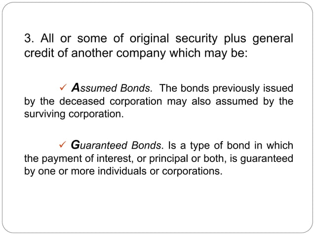 Classes of bonds (Classification of Bonds as to type) | PPTX | Home ...