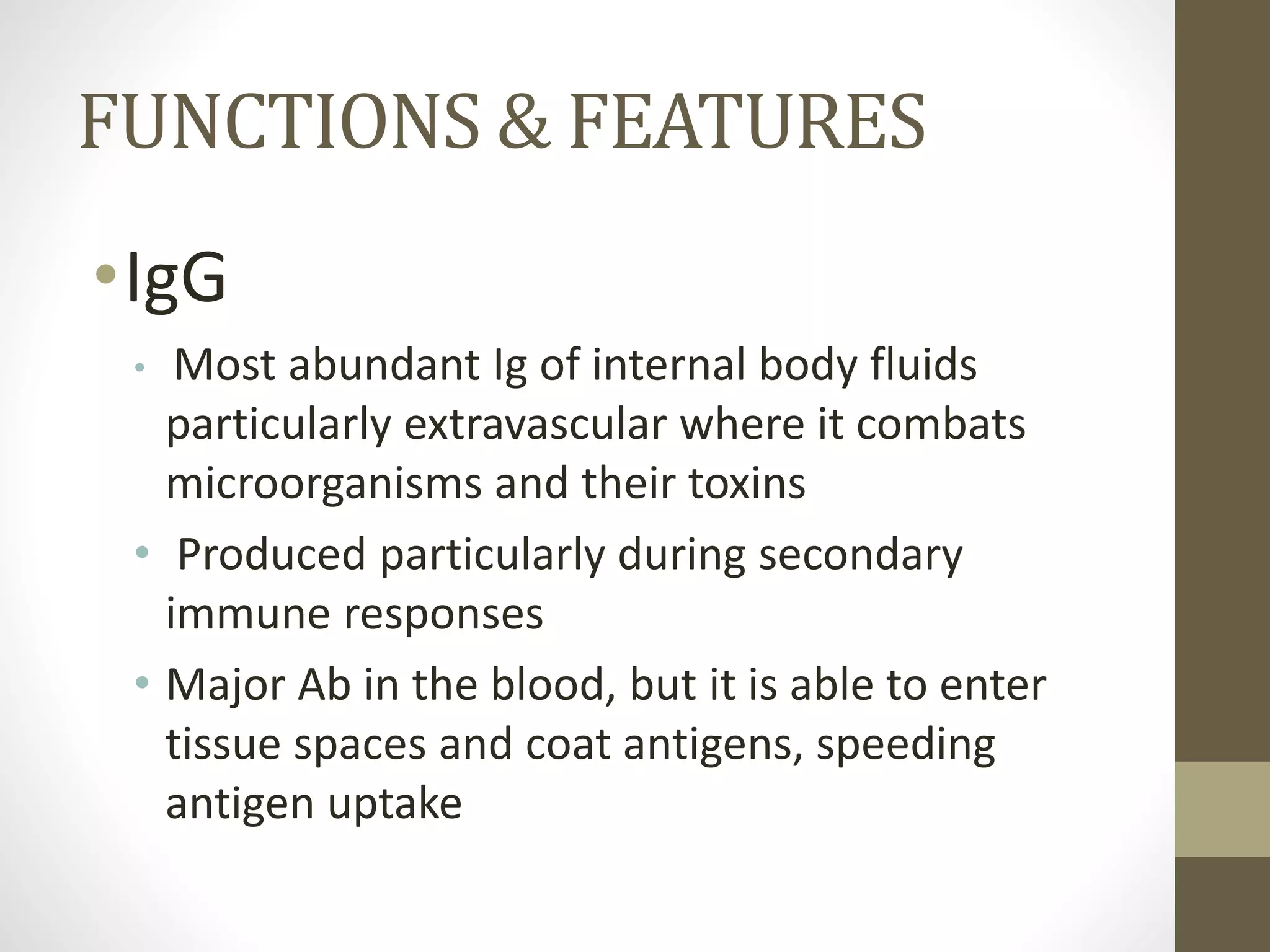 Classes of immunoglobulin | PPTX | Vaccines | Medical Health