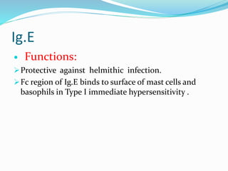 Classes of immunoglobulin | PPTX