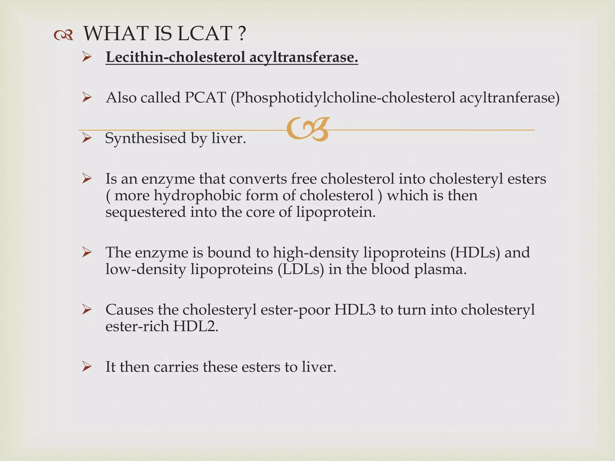 Classes of lipoproteins and their role in the | PPTX