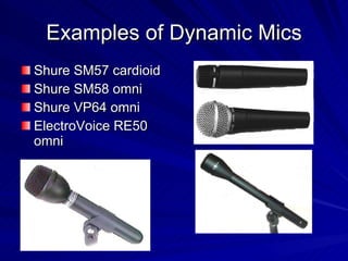 Classes Of Microphones | PPT