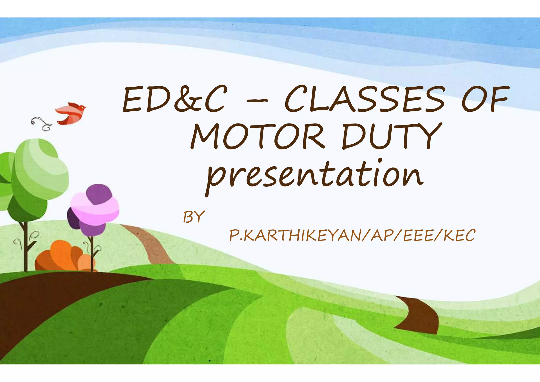 Classes of motor duty | PDF