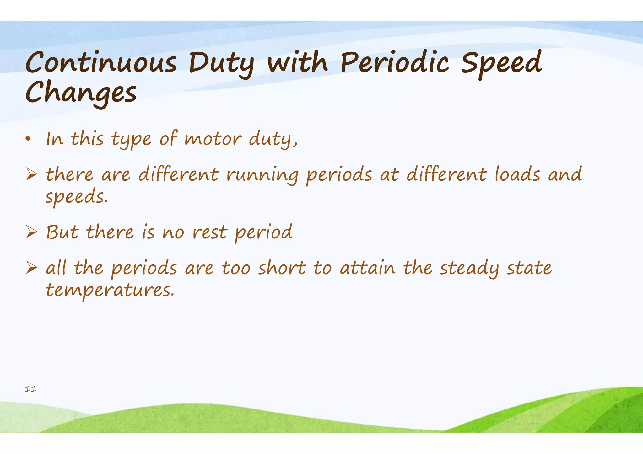 Classes of motor duty | PDF