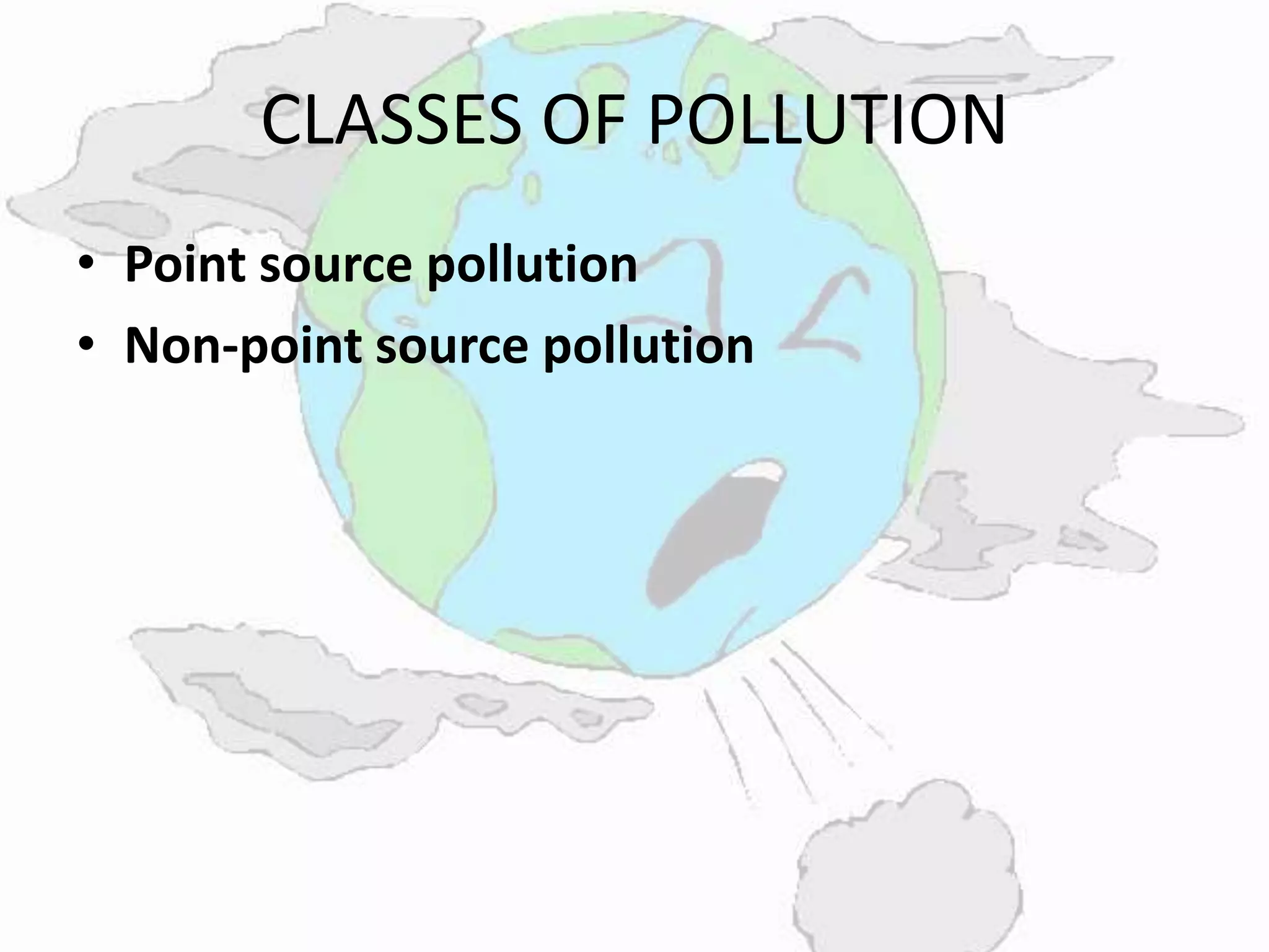 Classes of pollution | PPTX