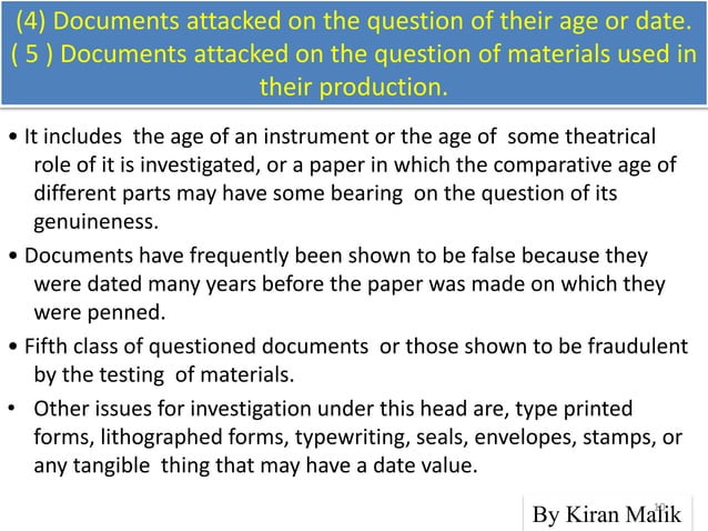 Classes of questioned documents | PPTX | Desktop Publishing | Computer ...