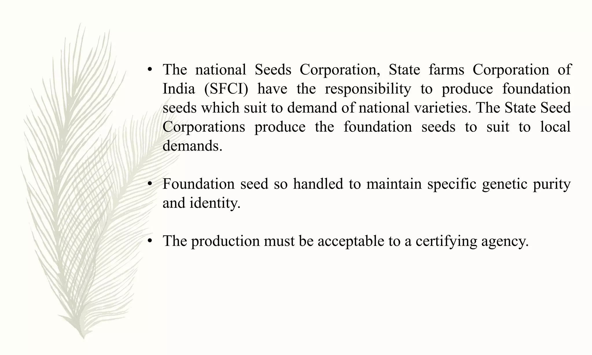 Classes of seeds | PPT