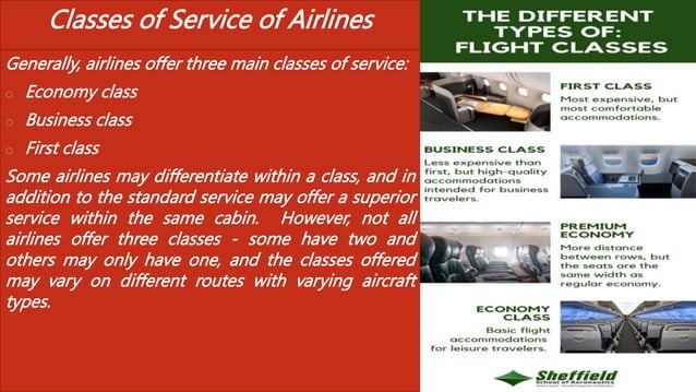 Classes of Service of Airlines | PPTX | Air Travel | Travel Type