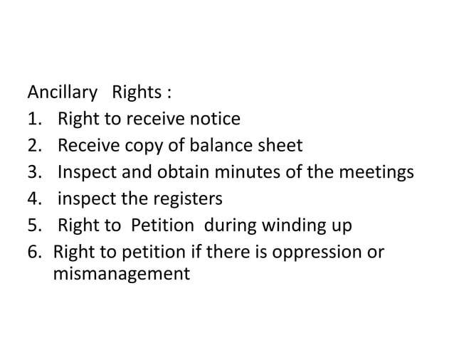 Classes of shares and their special features | PPTX