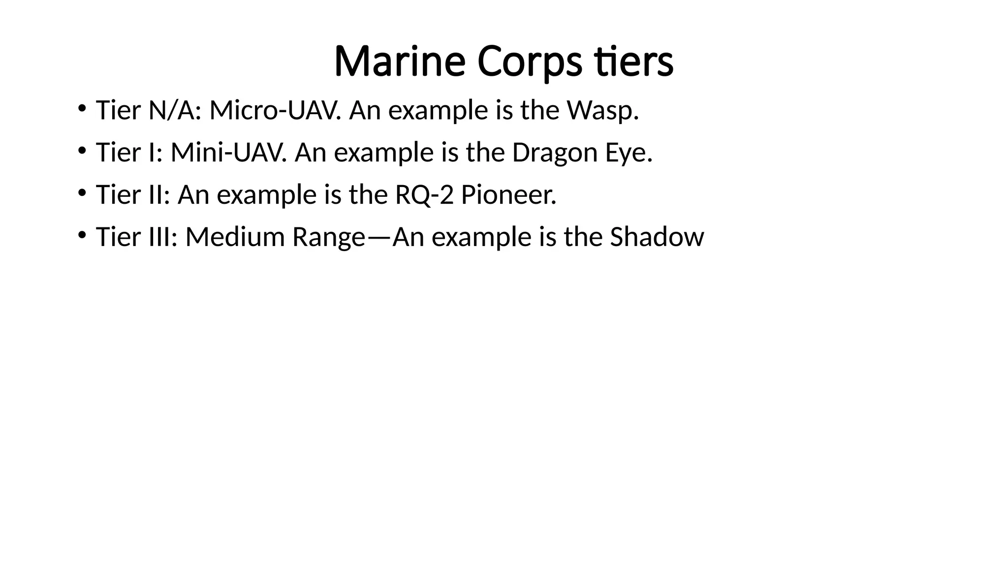 Classes of Unmanned Aerial vehicles and Systems.pptx