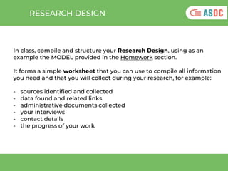 Class Exercise 2: ResearchDossier | PPTX