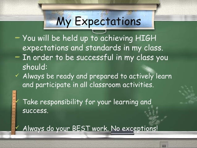 Class Expectations & Procedures | PPT