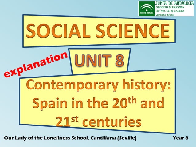 Class explanation - Spain in the 20th and 21st centuries | PPT