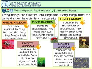 Class explanation - The Classification of Living Things | PDF
