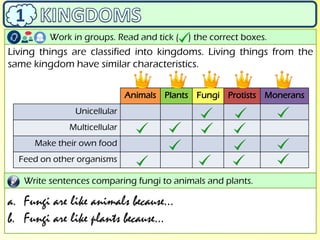 Class explanation - The Classification of Living Things | PDF
