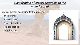 classfication of arches according to shape | PPT