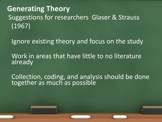 Grounded Theory Presentation | PPTX