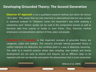 Grounded Theory Presentation | PPTX