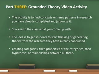 Grounded Theory Presentation | PPTX