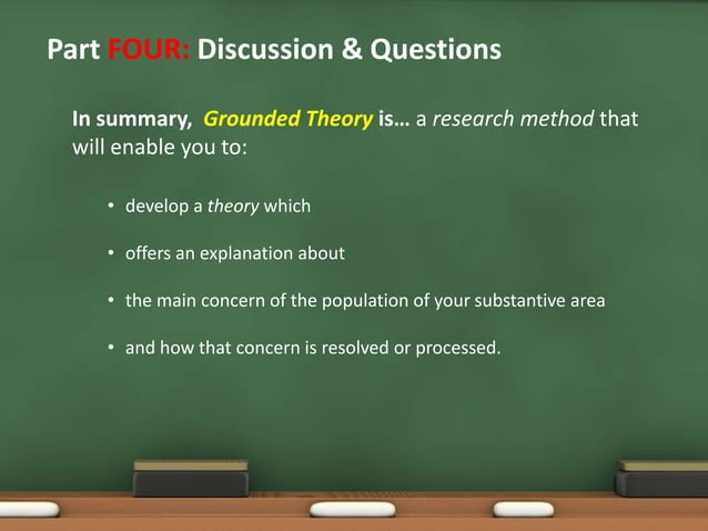 Grounded Theory Presentation | PPTX | Science