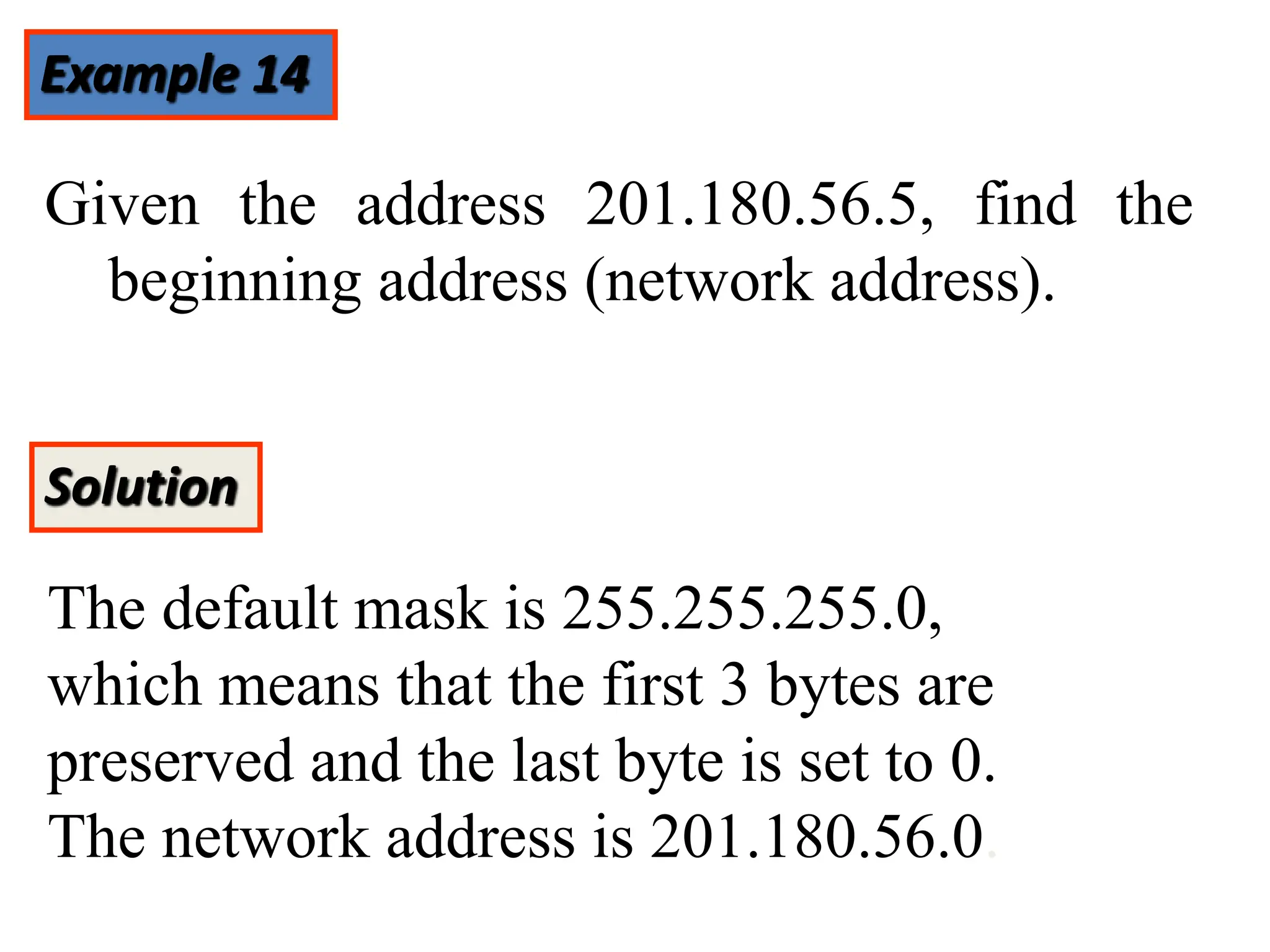 Classful Addressing Class For Ip Addressing Ppt