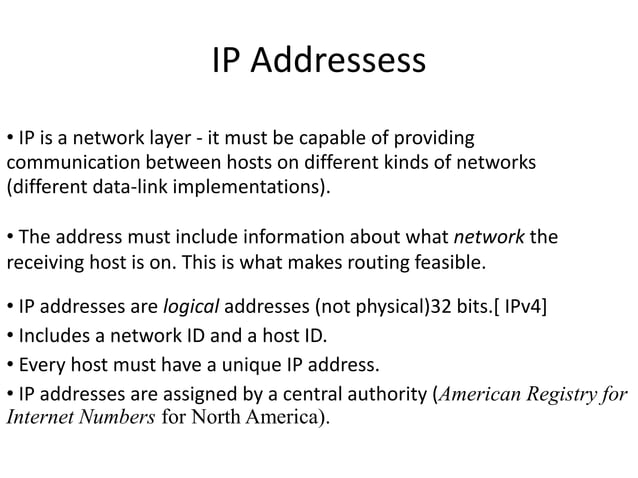 Classful_addressing_Class for IP Addressing | PPT