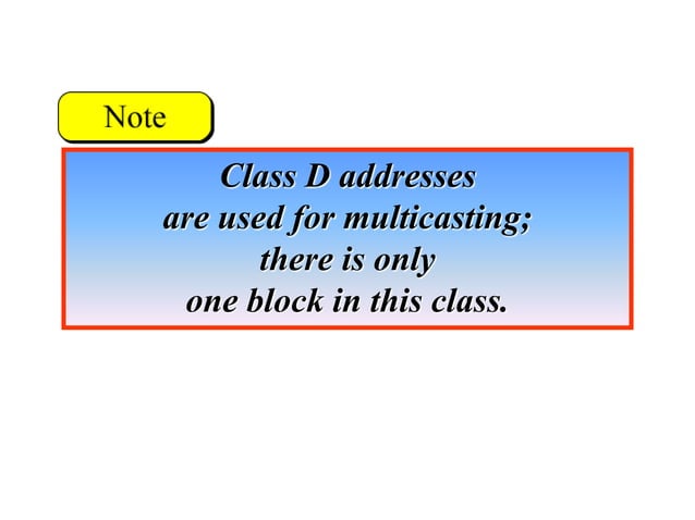 Classful_addressing_Class for IP Addressing | PPT | Computer Networking | Computing