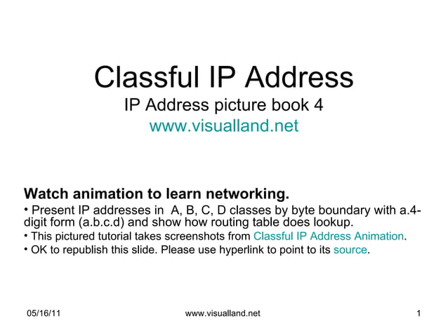 Classful ip address (ip address picture book 4 from visual land ... Classful ip address (ip address picture book 4 from visual land ...