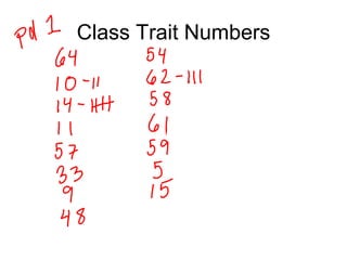 Class Genetics Survey | PPT