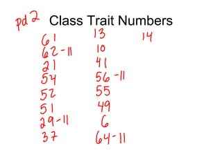 Class Genetics Survey | PPT