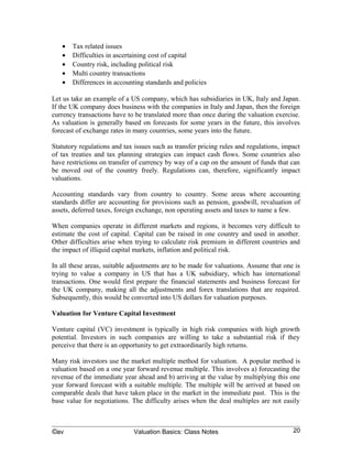 Valuation Basics | PDF