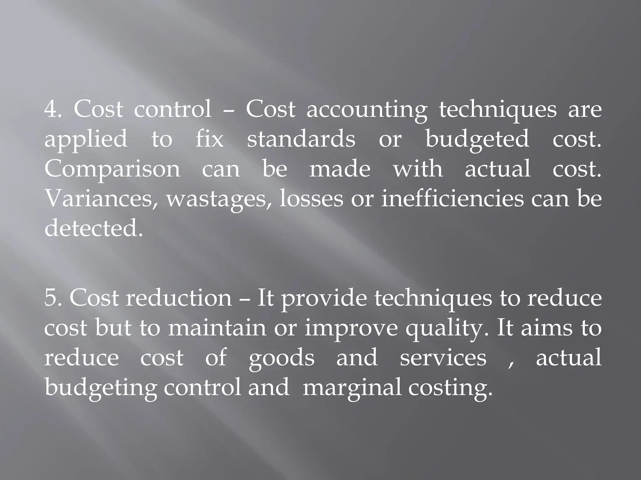 Class I cost accounting madras university | PPTX