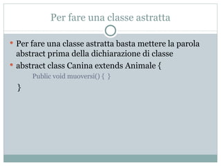 Classi Astratte | PPT