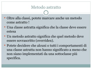 Classi Astratte | PPT
