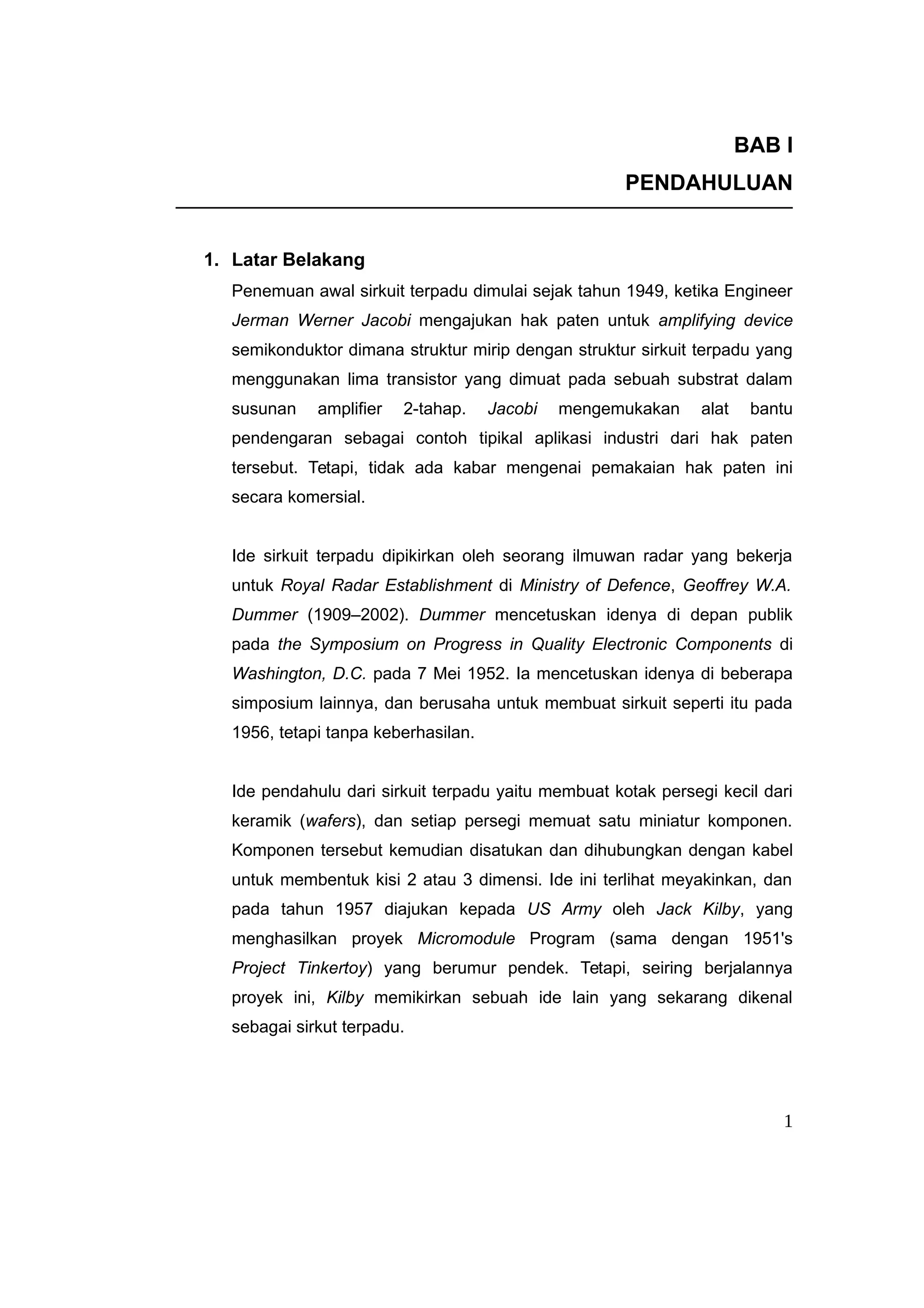 MAKALAH INTEGRATED CIRCUITS - SISTEM DIGITAL | PDF