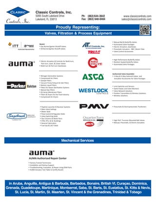 Classic Controls Caribbean South Linecard | PDF