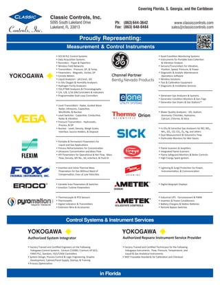 Classic Controls Florida Linecard | PDF
