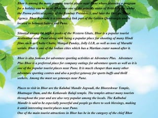 Classic hills in Bhor Pune | PPT