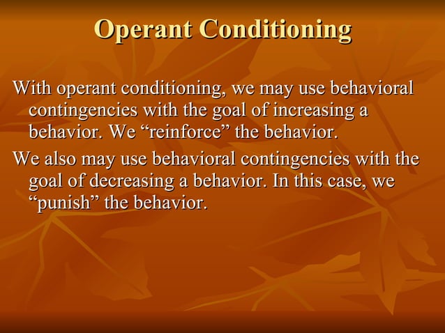 Classical and Operant Conditioning | PPT