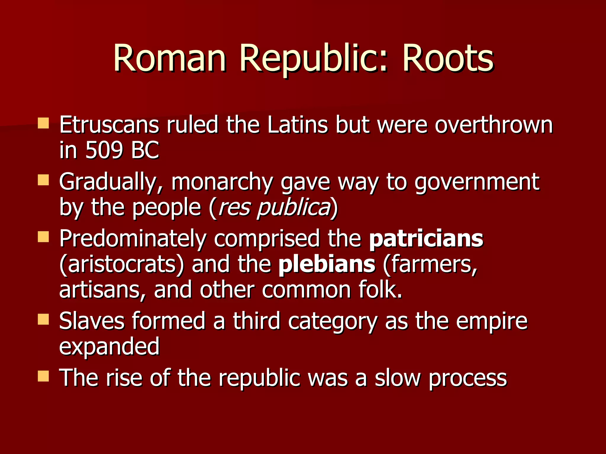 Rome: Republic and Empire | PPT