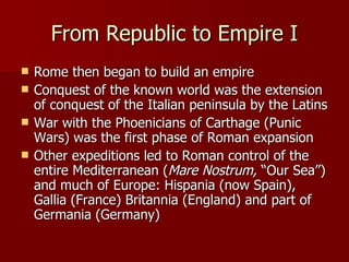 Rome: Republic and Empire | PPT