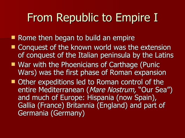 Rome: Republic and Empire | PPT