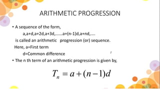 Classical algebra arivu ap,gp,hp | PPT