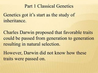 Classical and modern genetics | PPTX