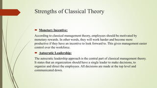 Classical Approach of Management | PPTX