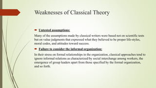 Classical Approach of Management | PPTX